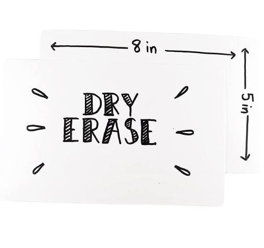 5" x 8" Dry Erase Card | LPM Systems